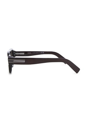 Zegna Geometric Acetate Sunglasses