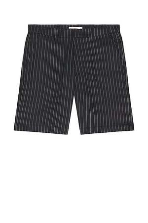 KHALHON Linen Stripe Club Shorts