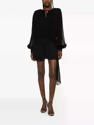 Giuseppe Di Morabito Tie Detail Long Sleeve Mini Dress