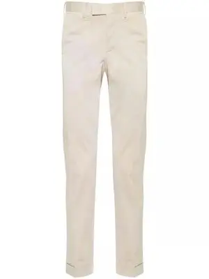 PT TORINO Pressed-crease Slim-fit Tailored Trousers - Neutrals