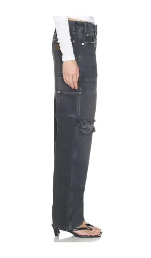Alexander Wang Mid Rise Carpenter Jeans With Zip