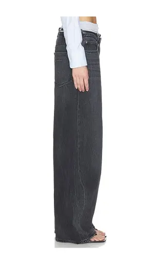 Alexander Wang Prestyle Blow Up Jeans With Leather Belt And Boxer Detail - Black