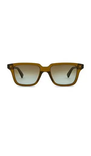Bottega Veneta Rectangular Acetate Sunglasses - Brown