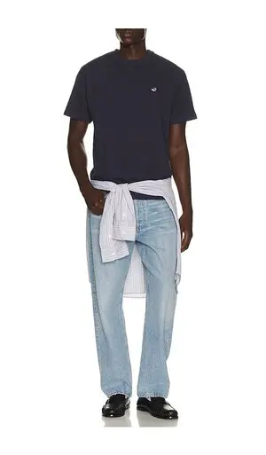 EDMMOND STUDIOS Duck Patch Tee In . Also - Navy