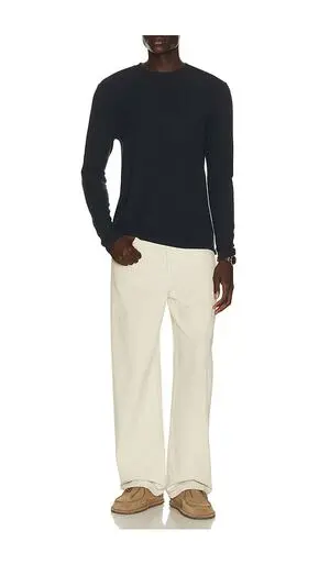 Nn07 Clive Waffle Knit Tee 3323 In . Also - Blue