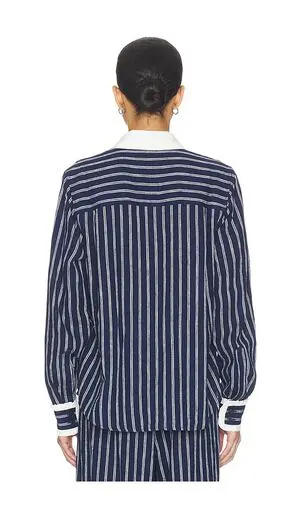 The Upside Belize Bobbi Collared Top - Navy