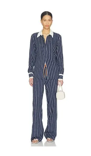 The Upside Belize Bobbi Collared Top - Navy