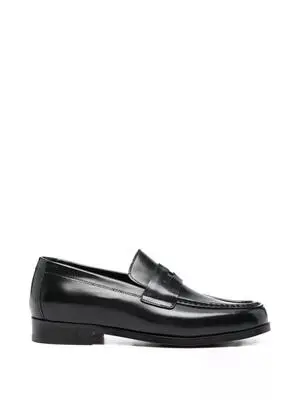 MORGILLO Leather Penny Loafers