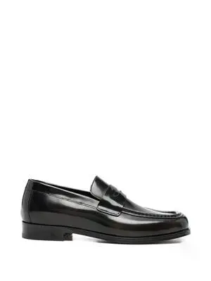 MORGILLO Dark Brown Leather Loafers