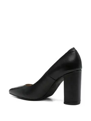 SERGIO MORETTI FIRENZE Pointed-toe Block Heel Pumps - Black
