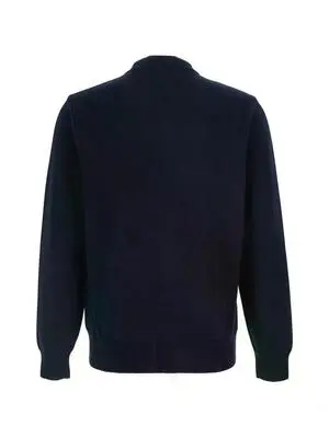 Emporio Armani Cotton Half-zip Sweater - Blue