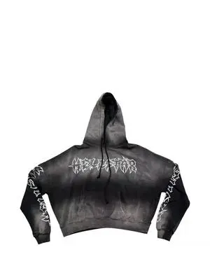 HELLSTAR Stars Shine Lettering Hoodie