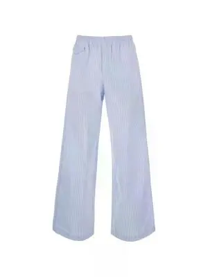 A.p.c. Striped Wide-leg Trousers - Blue