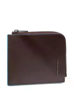 PIQUADRO Zipped Leather Wallet - Brown