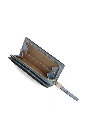 PIQUADRO Zip Closure Wallet - Blue