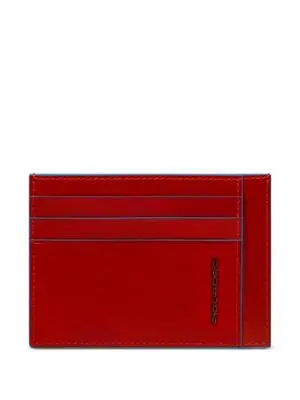 PIQUADRO Slim Leather Cardholder - Red