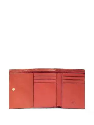 PIQUADRO Small Leather Trifold Wallet