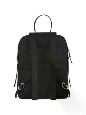PIQUADRO Leather Laptop Backpack With Top Handle