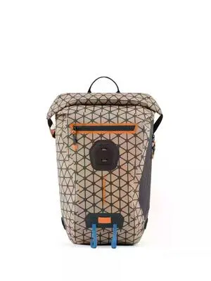 PIQUADRO Watertight Roll-top Backpack With Geometric Print