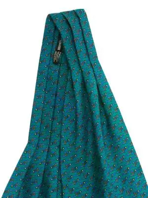 Hermès 2000s Jockey-print Silk Scarf