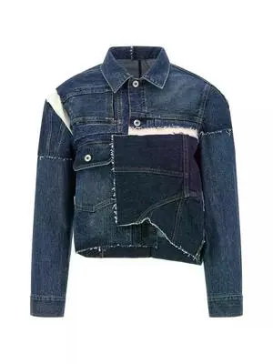Sacai Patchwork-design Denim Jacket