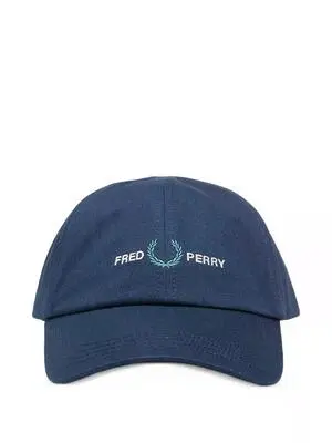 Fred Perry Fred Perry Cotton Twill Cap With Logo Embroidery Blue