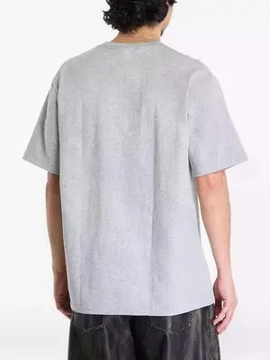 A BATHING APE Check Logo T-shirt - Grey