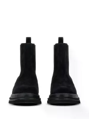 Hogan Elastic Suede Ankle Boots