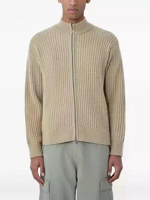 StÜssy Ribbed Knit Zip-up Cardigan
