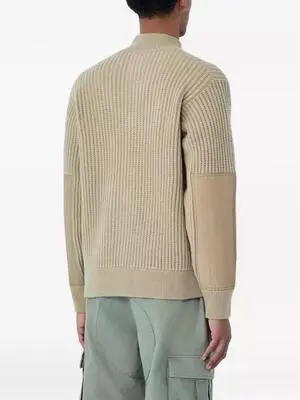 StÜssy Ribbed Knit Zip-up Cardigan