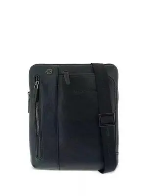 PIQUADRO Zip-up Crossbody Bag With Logo Detail - Black