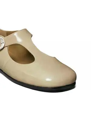 Tory Burch Violet T-strap Ballet Flats - Neutrals