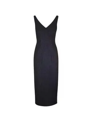 Adam Lippes V-neck Sleeveless Dress - Black