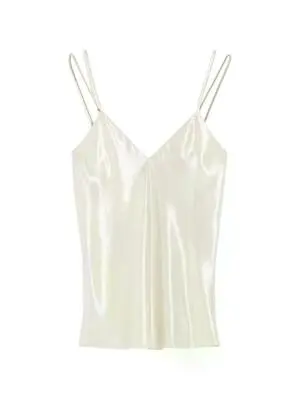 Max Mara V-neck Spaghetti Strap Top - Neutrals