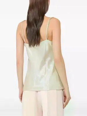 Max Mara V-neck Spaghetti Strap Top - Neutrals