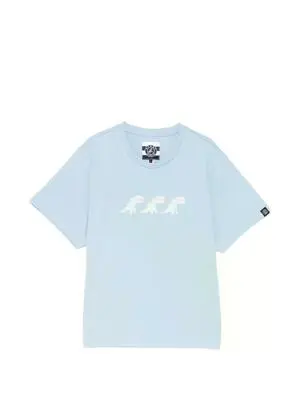 AGNES B. Applique Dino T-shirt - Blue