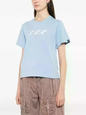 AGNES B. Applique Dino T-shirt - Blue