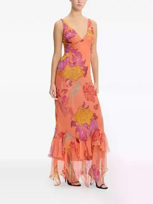DONDE ESTEBAN Guava Flores Maxi Dress