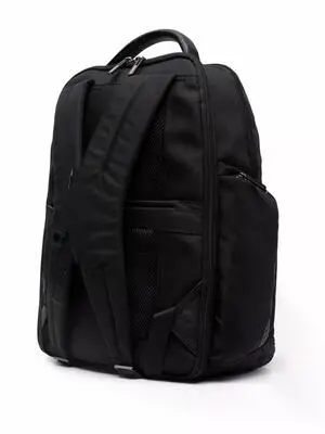 PIQUADRO Panelled Leather Backpack