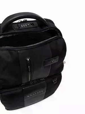 PIQUADRO Panelled Leather Backpack