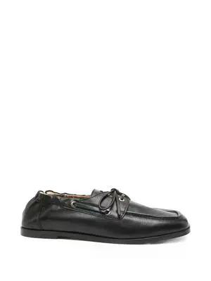 Patrizia Pepe Leather Square Toe Loafers