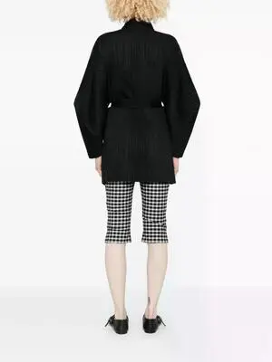 Issey Miyake Buttoned Plissé Coat