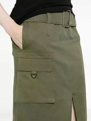 ISABELLE BLANCHE Belted Midi Skirt