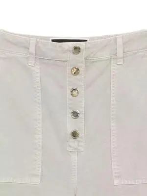 Elisabetta Franchi Light Button-up Wide-leg Jeans