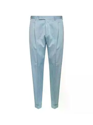 PT TORINO Pleated Trousers With Belt Loops
