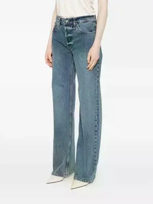 ANINE BING Button-fastening Straight Leg Jeans