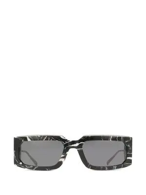 Philipp Plein Marble Rectangle Sunglasses - Black