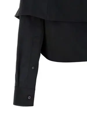 Balenciaga Off-shoulder Shirt With Tie Detail