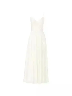 Costarellos Fayla Draped Pleated Maxi Dress
