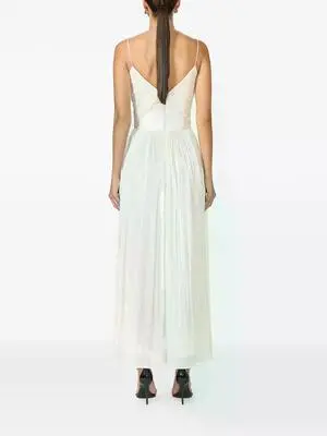 Costarellos Fayla Draped Pleated Maxi Dress